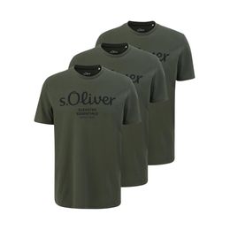 s.Oliver Shirt 'Basic' Herren Gr&ouml;&szlig;e XXXL dunkelgr&uuml;n
