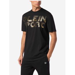 Plein Sport T-Shirt Herren Gr&ouml;&szlig;e M goldgelb / schwarz