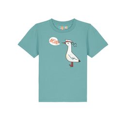 Watabout.kids T-Shirt 'Moin Seagull' Jungen Gr&ouml;&szlig;e 134/146 t&uuml;rkis