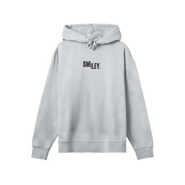 F4NT4STIC Sweatshirt 'Smiley brown' Damen Gr&ouml;&szlig;e L graumeliert / schwarz