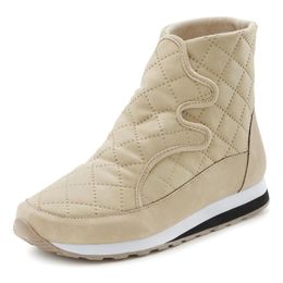 Lascana Stiefelette Damen Gr&ouml;&szlig;e 42 sand Winterschuhe
