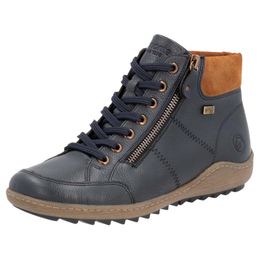 Remonte Schn&uuml;rstiefelette Damen Gr&ouml;&szlig;e 37 dunkelblau / braun Winterschuhe
