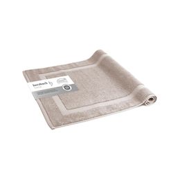 Herzbach Home Badvorleger ́Spa ́, 50x80 cm, reine Baumwolle, 1000 gsm Herren Gr&ouml;&szlig;e 50x80 cm beige