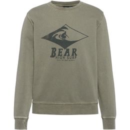 Bear Sweatshirt 'Surf' Herren Gr&ouml;&szlig;e XXL khaki / dunkelgr&uuml;n