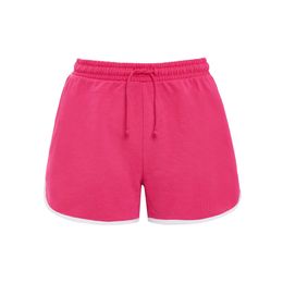 Threadbare. Threadbare Shorts 'Freddie' Damen Gr&ouml;&szlig;e 44 fuchsia / wei&szlig;