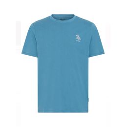 Blend T-Shirt 'BHJeppe' Herren Gr&ouml;&szlig;e XXL taubenblau / wei&szlig;