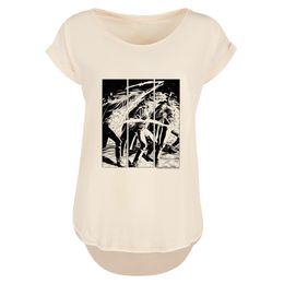 F4NT4STIC T-Shirt 'Zorro' Damen Gr&ouml;&szlig;e XL beige / schwarz