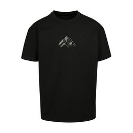 F4NT4STIC Shirt 'Mountain Berge Urlaub Winter Schnee Ski' Herren Gr&ouml;&szlig;e XS grau / schwarz