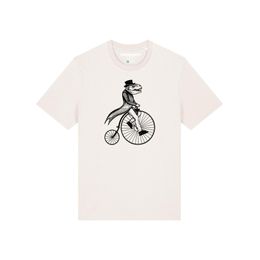 Watapparel T-Shirt 'T-Rex auf Fahrrad' Herren Gr&ouml;&szlig;e XS schwarz / wei&szlig;