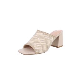 Ital-Design Pantolette Damen Gr&ouml;&szlig;e 41 beige / wei&szlig;