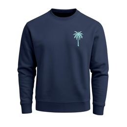 Neverless Sweatshirt 'Palme' Herren Gr&ouml;&szlig;e XXXL navy
