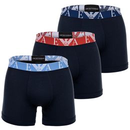Emporio Armani Boxershorts Herren Gr&ouml;&szlig;e XXL nachtblau / hellblau / rot / wei&szlig;