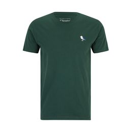 Cleptomanicx T-Shirt 'Embro Gull' Herren Gr&ouml;&szlig;e XXL blau / dunkelgr&uuml;n / wei&szlig;
