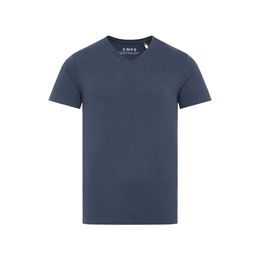 CMPD Basic T-Shirt mit V-Neck Herren Gr&ouml;&szlig;e S dunkelblau