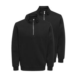 Only & Sons Only & Sons Sweatshirt 'Connor' Herren Gr&ouml;&szlig;e XXL schwarz