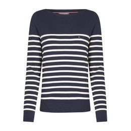 Tommy Hilfiger Pullover Damen Gr&ouml;&szlig;e L marine / wei&szlig;