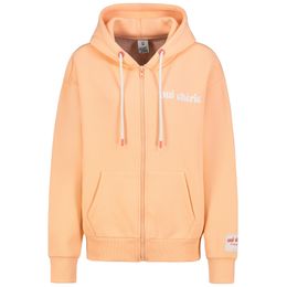 Eight2Nine Sweatjacke Damen Gr&ouml;&szlig;e L orange / wei&szlig;