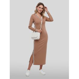 Lapaplus Etuikleid Damen Gr&ouml;&szlig;e 42 camel Winterkleid