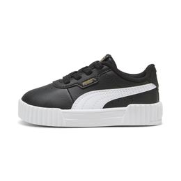 Puma Sneaker 'Carina 3.0 ' M&auml;dchen Gr&ouml;&szlig;e 26 gold / schwarz / wei&szlig;
