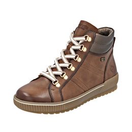 Remonte Schn&uuml;rstiefel 'D0781' Damen Gr&ouml;&szlig;e 37 braun / wei&szlig; Winterschuhe