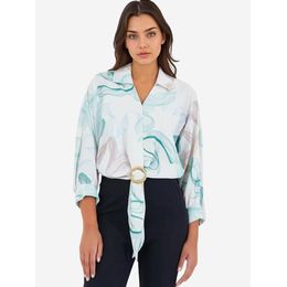 Bigdart Bluse Damen Gr&ouml;&szlig;e XXL petrol / mint / pastellpink