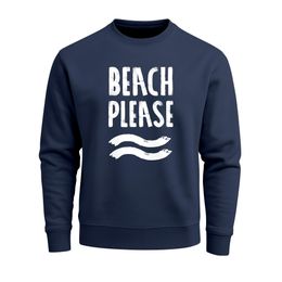 Neverless Sweatshirt 'Beach Please' Herren Gr&ouml;&szlig;e M navy