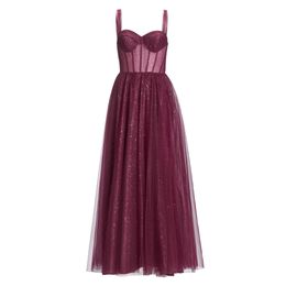 Hey Kyla Abendkleid Damen Gr&ouml;&szlig;e 38 aubergine Winterkleid