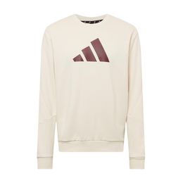 adidas Performance Sportsweatshirt 'Future Icons' Herren Gr&ouml;&szlig;e L beige / weinrot