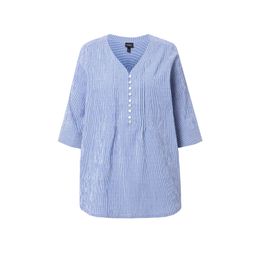 Ulla Popken Tunika Damen Gr&ouml;&szlig;e XXXL/4XL blau / wei&szlig;