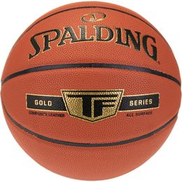 Spalding Ball 'TF Gold Composite' Herren Gr&ouml;&szlig;e 5 gold / orange / schwarz
