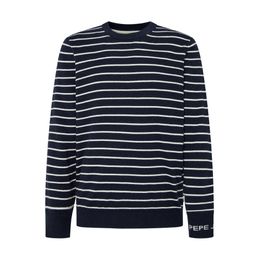 Pepe Jeans Pullover 'NEW ANDRE' Herren Gr&ouml;&szlig;e XS dunkelblau / wei&szlig;