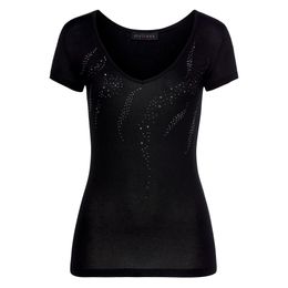 Melrose Shirt Damen Gr&ouml;&szlig;e XS schwarz / silber