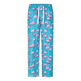 Lousy Livin Underwear Lousy Livin Schlafanzug-Hose 'Pant Greater Flamingos' Herren Gr&ouml;&szlig;e XXL hellblau