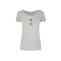 Greenbomb T-Shirt 'Bike Romantic' Damen Gr&ouml;&szlig;e L grau / schwarz