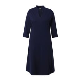 Ulla Popken Midikleid Damen Gr&ouml;&szlig;e 58/60 marine / dunkelblau Winterkleid