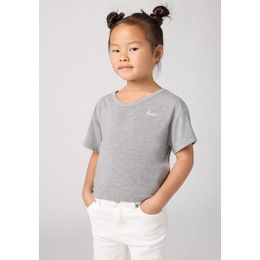 Levi's Kids T-Shirt M&auml;dchen Gr&ouml;&szlig;e 128 graumeliert