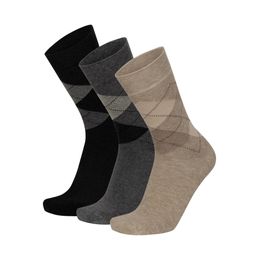 Normani Socken ' Camel ' Damen Gr&ouml;&szlig;e 35/38 beige / braun / grau / schwarz