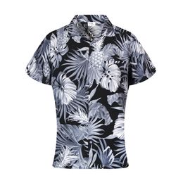 King Kameha Bluse 'Pineapple Leaves' Damen Gr&ouml;&szlig;e 4XL grau
