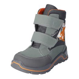 Ricosta Stiefel Jungen Gr&ouml;&szlig;e 29 grau / dunkelgrau / orange / wei&szlig;