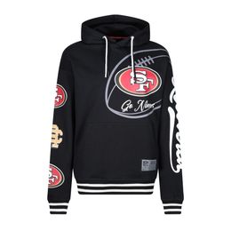 Recovered Kapuzenpullover 'NFL 49ERS Go Niner' Damen Gr&ouml;&szlig;e XXL schwarz