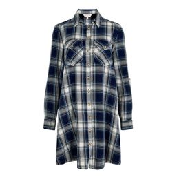 Apricot Washed Check Western Shirt Mini Dress ' ' Damen Gr&ouml;&szlig;e 38 blau Winterkleid
