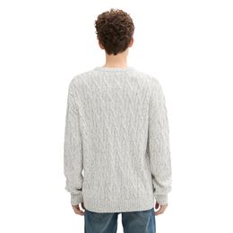 Tom Tailor Denim Pullover Herren Gr&ouml;&szlig;e XXL grau / wei&szlig;