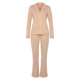 Vivance Pyjama Damen Gr&ouml;&szlig;e XS beige / creme Winterkleid