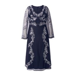 Ulla Popken Kleid Damen Gr&ouml;&szlig;e 60 marine Winterkleid