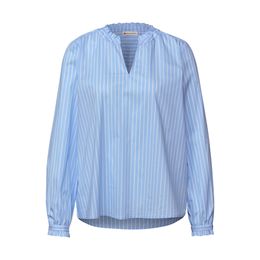 Street One Bluse Damen Gr&ouml;&szlig;e XL taubenblau / wei&szlig;