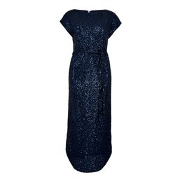 Apricot Chevron Sequin Midi Dress ' ' Damen Gr&ouml;&szlig;e 34 navy Winterkleid
