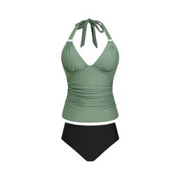 Cupshe Tankini 'DAA12D5G016RA' Damen Gr&ouml;&szlig;e XL gr&uuml;n