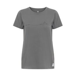 North Bend T-Shirt 'Carla' Damen Gr&ouml;&szlig;e M/L rauchgrau / schwarz