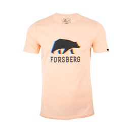 Forsberg T-Shirt Herren Gr&ouml;&szlig;e S apricot / schwarz