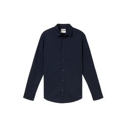 Tom Tailor Hemd Herren Gr&ouml;&szlig;e M navy / offwhite